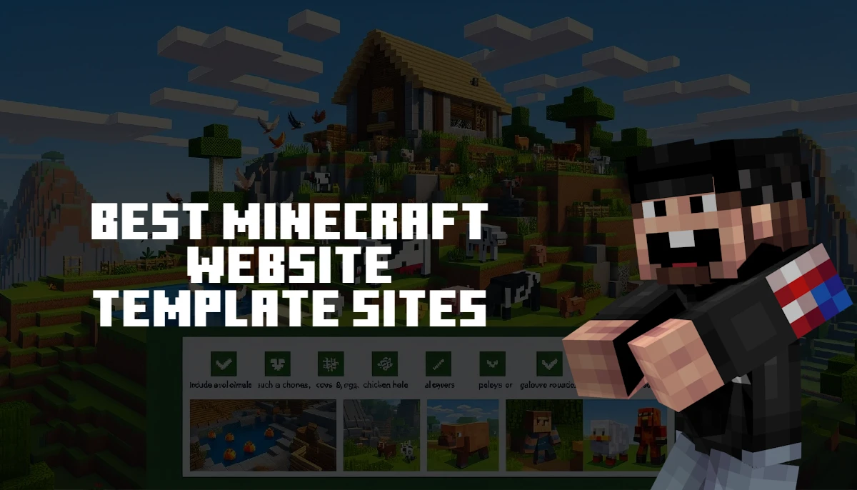 Best Free Minecraft Server Website Template Sites
